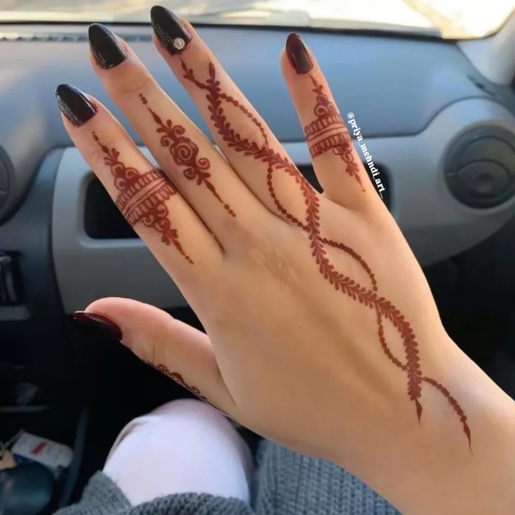 100+ Stylish Finger Mehndi Designs: Modern & Easy (2026)