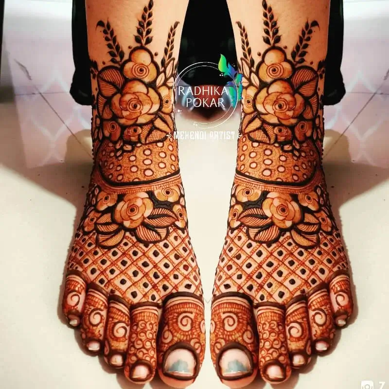 70+ Stylish Leg Mehndi Designs: Easy & Simple Images 2026