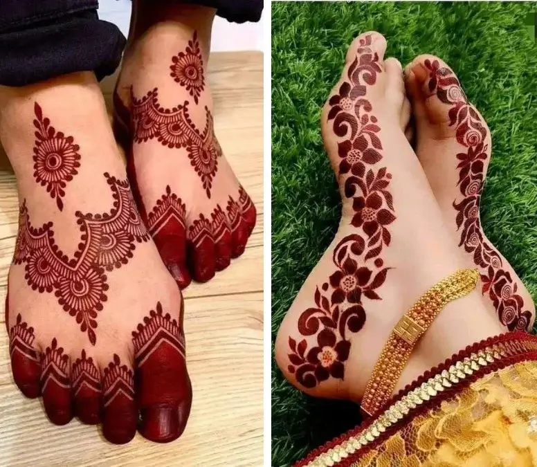 70+ Stylish Leg Mehndi Designs: Easy & Simple Images 2026
