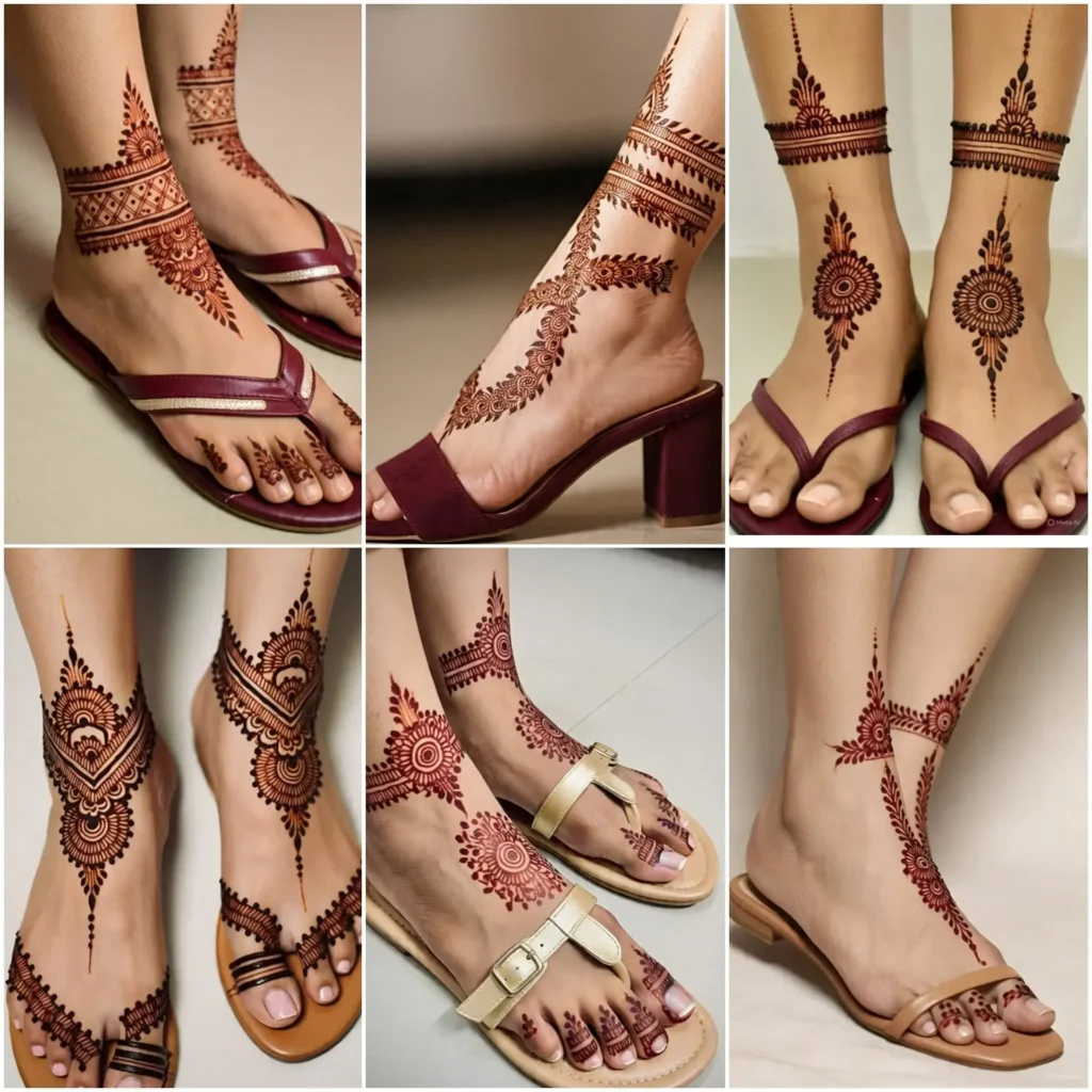 70+ Stylish Leg Mehndi Designs: Easy & Simple Images 2026